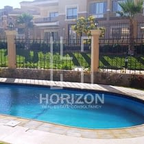 Twin house with swimming pool in Les Rois New Cairo - Horizon Estate